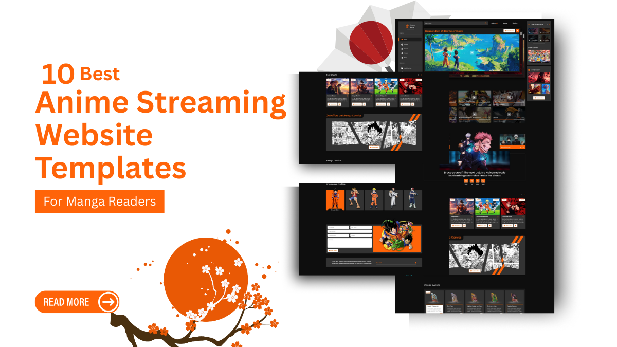 10 Best Anime Streaming Website Templates for Manga Readers