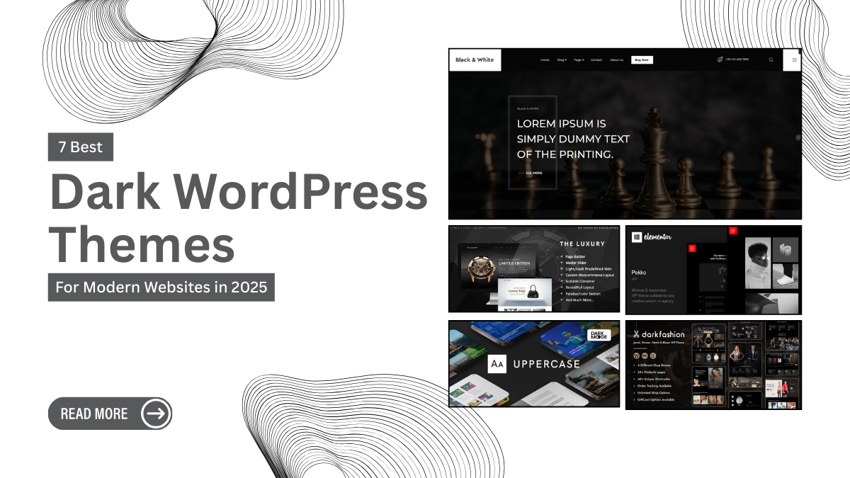 7 Best Dark WordPress Themes for Modern Websites in 2025
