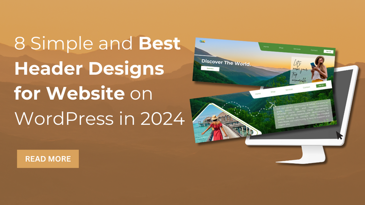 8 Simple and Best Header Designs for Website on WordPress