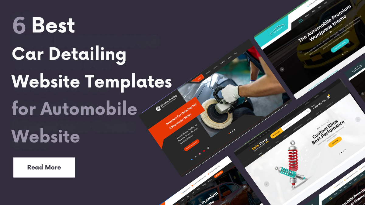 6 Best Car Detailing Website Templates for Automobile Website