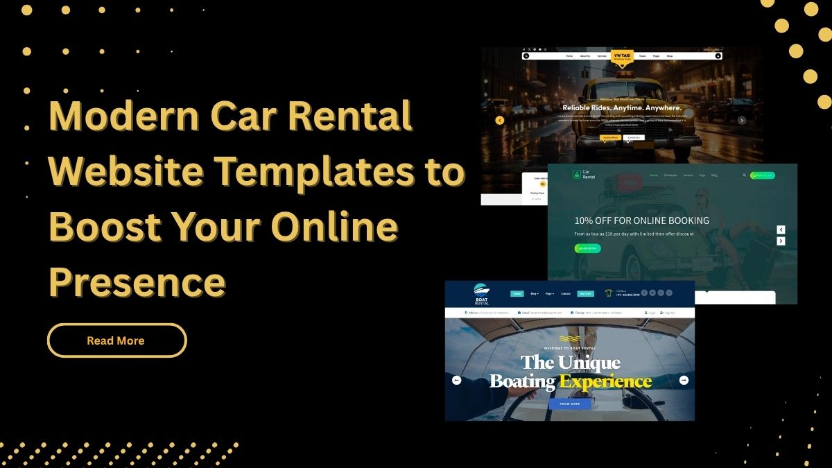Modern Car Rental Website Templates to Boost Your Online Presence