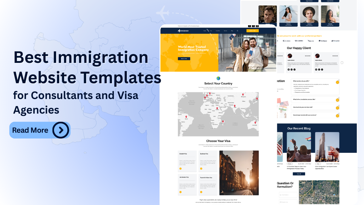Best Immigration Website Templates for Consultants and Visa Agencies