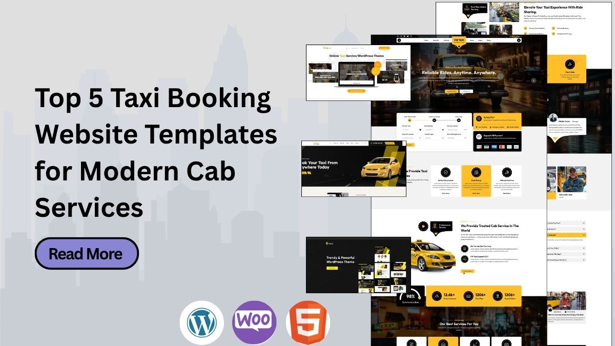 Top 5 Taxi Booking Website Templates for Modern Cab Services