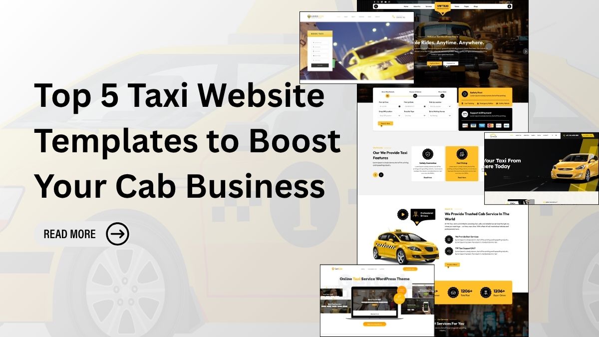 Top 5 Taxi Website Templates to Boost Your Cab Business