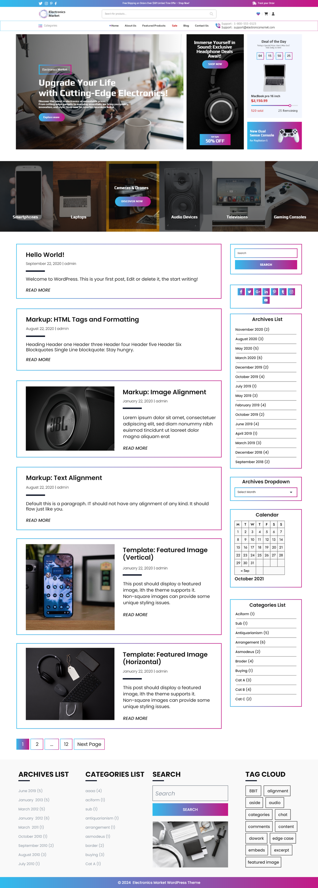 Free Electronics WooCommerce Theme For Gadgets Retailers