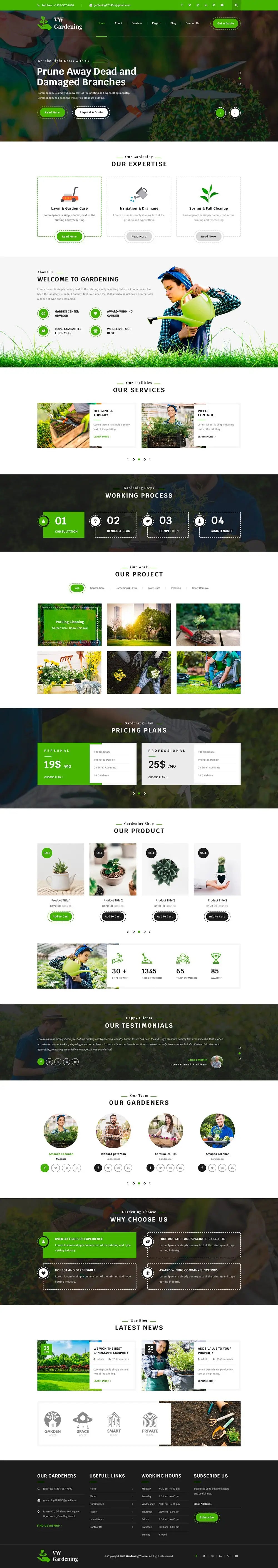 Best Landscaping WordPress Theme for Garden & Lawn Decorators