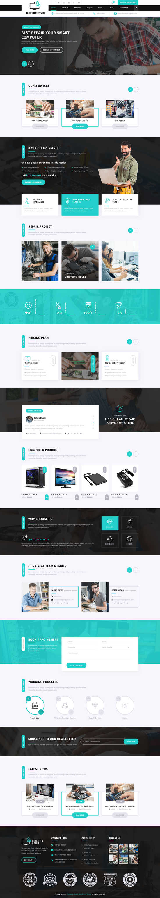 Computer Repair WordPress Theme and its significance for Business