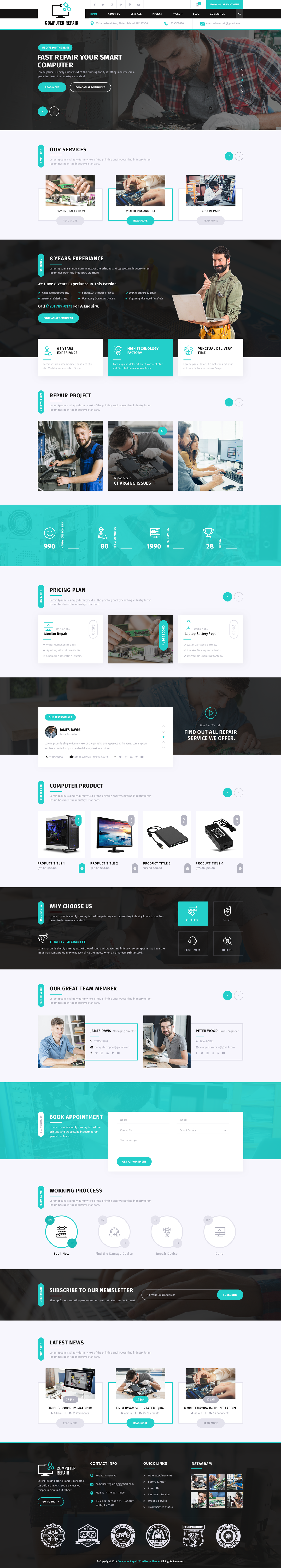 Computer Shop WordPress Theme For Computer Store Websites.