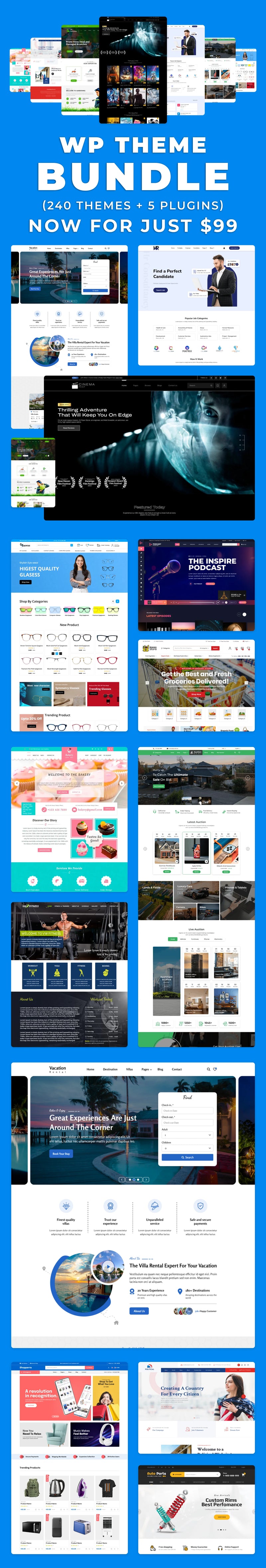 WP Theme Bundle - Best WordPress Theme Bundle at VWTHEMES