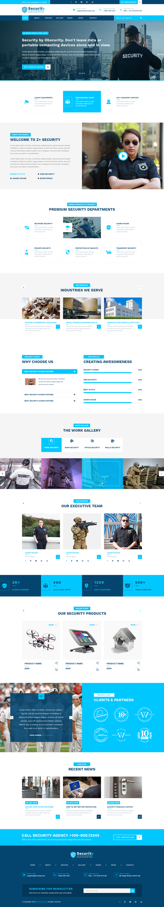 Best Security Guard WordPress Theme Available Online
