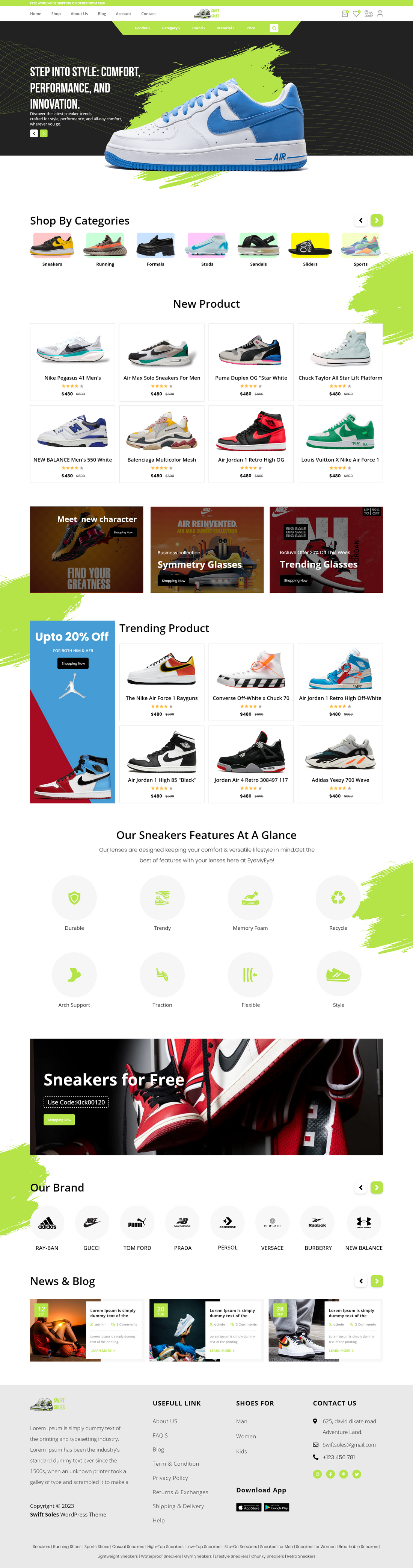 Shoe Store WordPress Theme : Perfect For Footwear Businesses