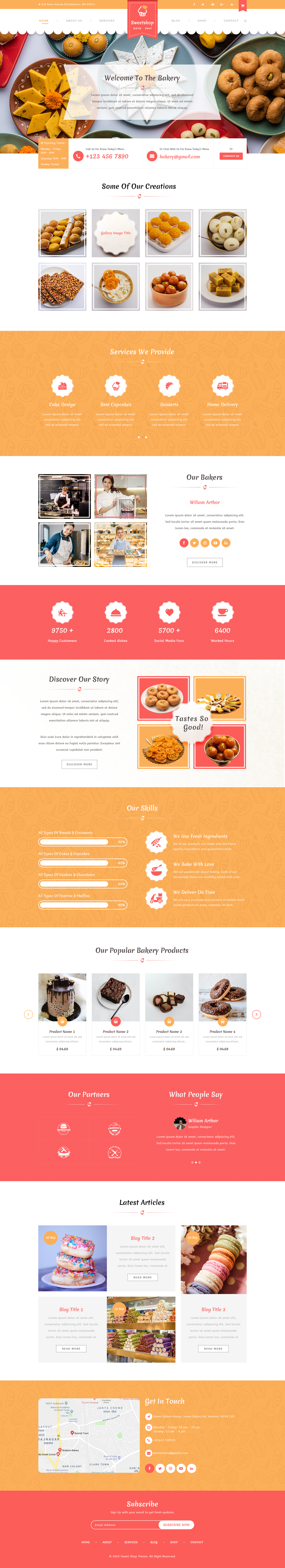 Sweet Shop WordPress Theme Sweet WP Theme